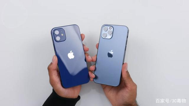 iPhone12/iPhone12Pro真机开箱对比：都是蓝色为啥区别这么大_百科TA说