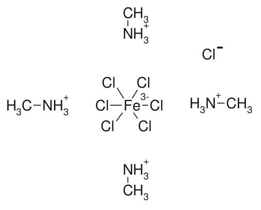 氯化六氯合铁(III)酸甲铵_百度百科