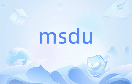 msdu_百度百科