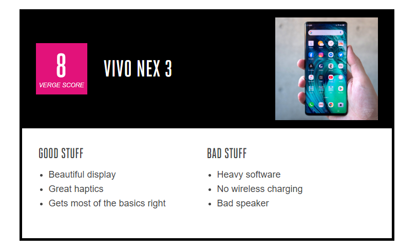 NEX 3 5G获外媒高度评价，瀑布屏+骁龙855 Plus，很不简单_百科TA说