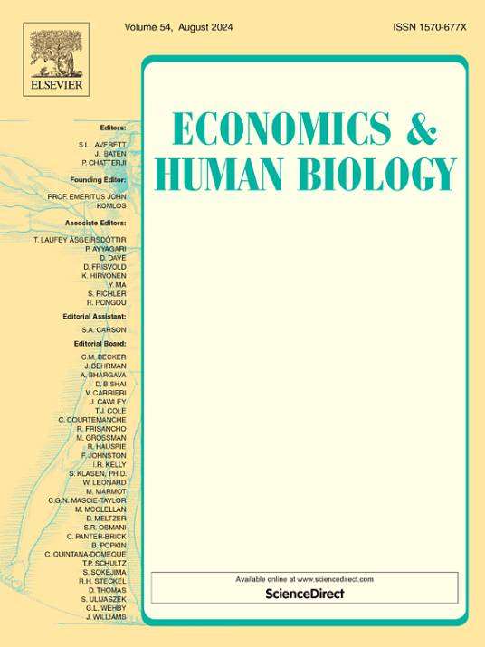 Economics & Human Biology_百度百科