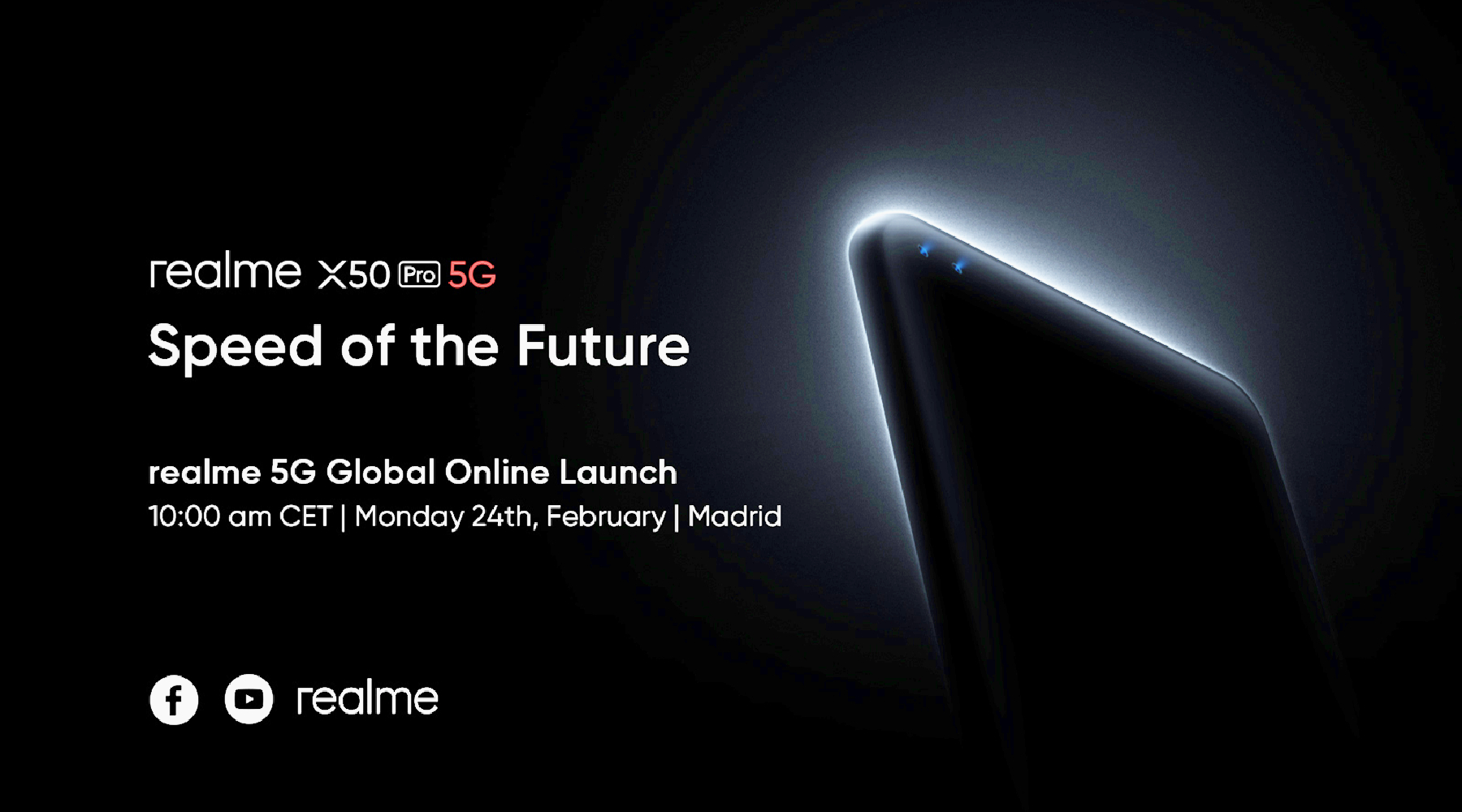 Realme亮5G王牌：骁龙865+变焦6摄+65W，2月24日发布_百科TA说