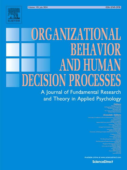 Organizational Behavior and Human Decision Processes_百度百科