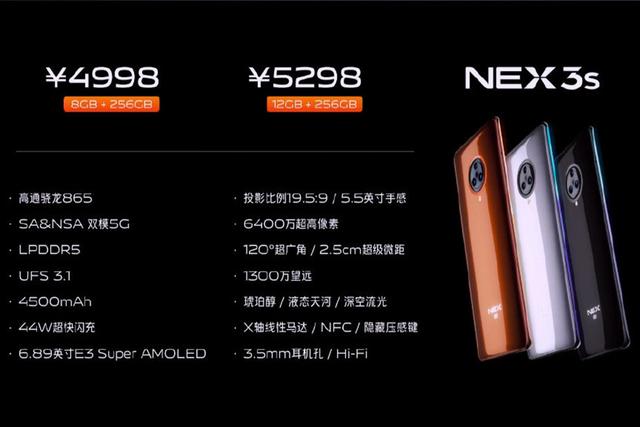和前代产品同价！vivo NEX3s发布了，看看都有哪些升级_百科TA说