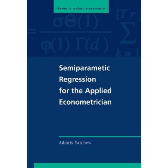 Semiparametric Regression for the Applied Econometrician_百度百科