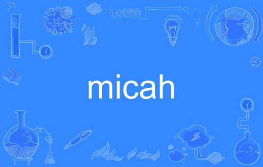 micah（英语单词）_百度百科