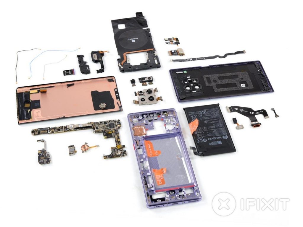 iFixit拆解华为Mate 30 Pro，模块化组件可独立更换更换，且维修_百科TA说