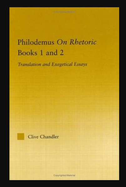 Philodemus on Rhetoric Books 1 and 2_百度百科