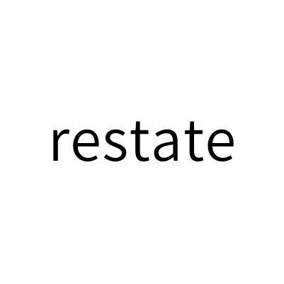 restate_百度百科