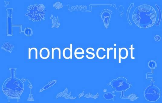 nondescript_百度百科