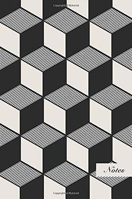 Notes: 6x9 Blank Lined Page Notebook Retro 3d Square Cubic Geometry ...