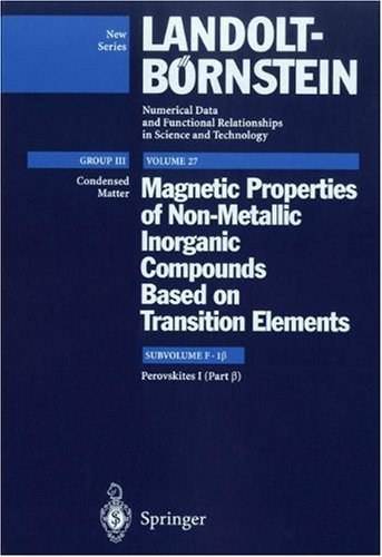 Magnetic Properties of Non-metallic Inorganic Compounds Based on ...