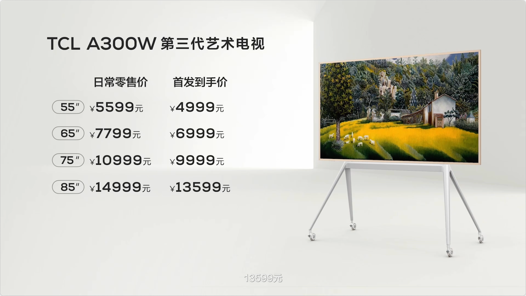 4999元起，TCL A300系列艺术电视要做「第二台电视」_百科TA说
