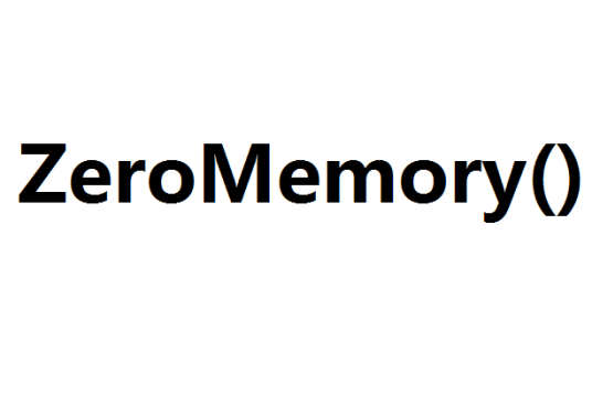 ZeroMemory_百度百科
