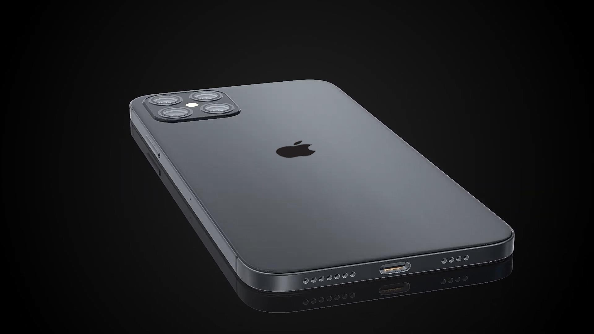 iPhone12概念图：刘海消失+iPhone4边框，前镜头藏在额头上_百科TA说