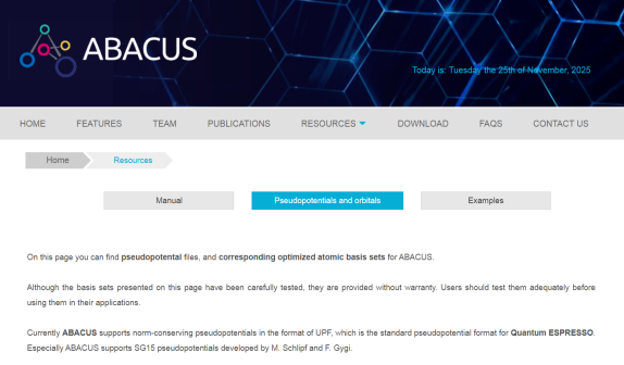 abacus（中国科学技术大学开发的开源第一性原理电子结构计算软件）_百度百科