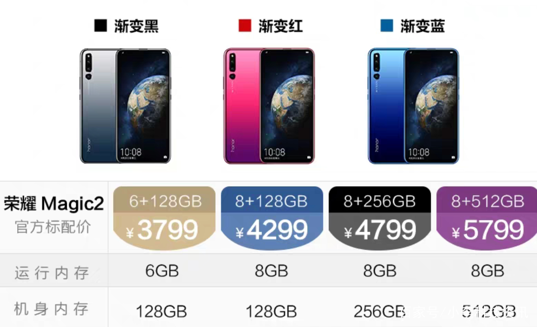 仅售1699的荣耀Magic2滑盖全面屏，40W超级快充+麒麟980_百科TA说