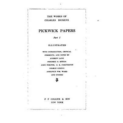 The Works of Charles Dickens: Pickwick Papers_百度百科