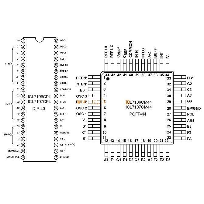 ICL7106/ICL7107_百度百科